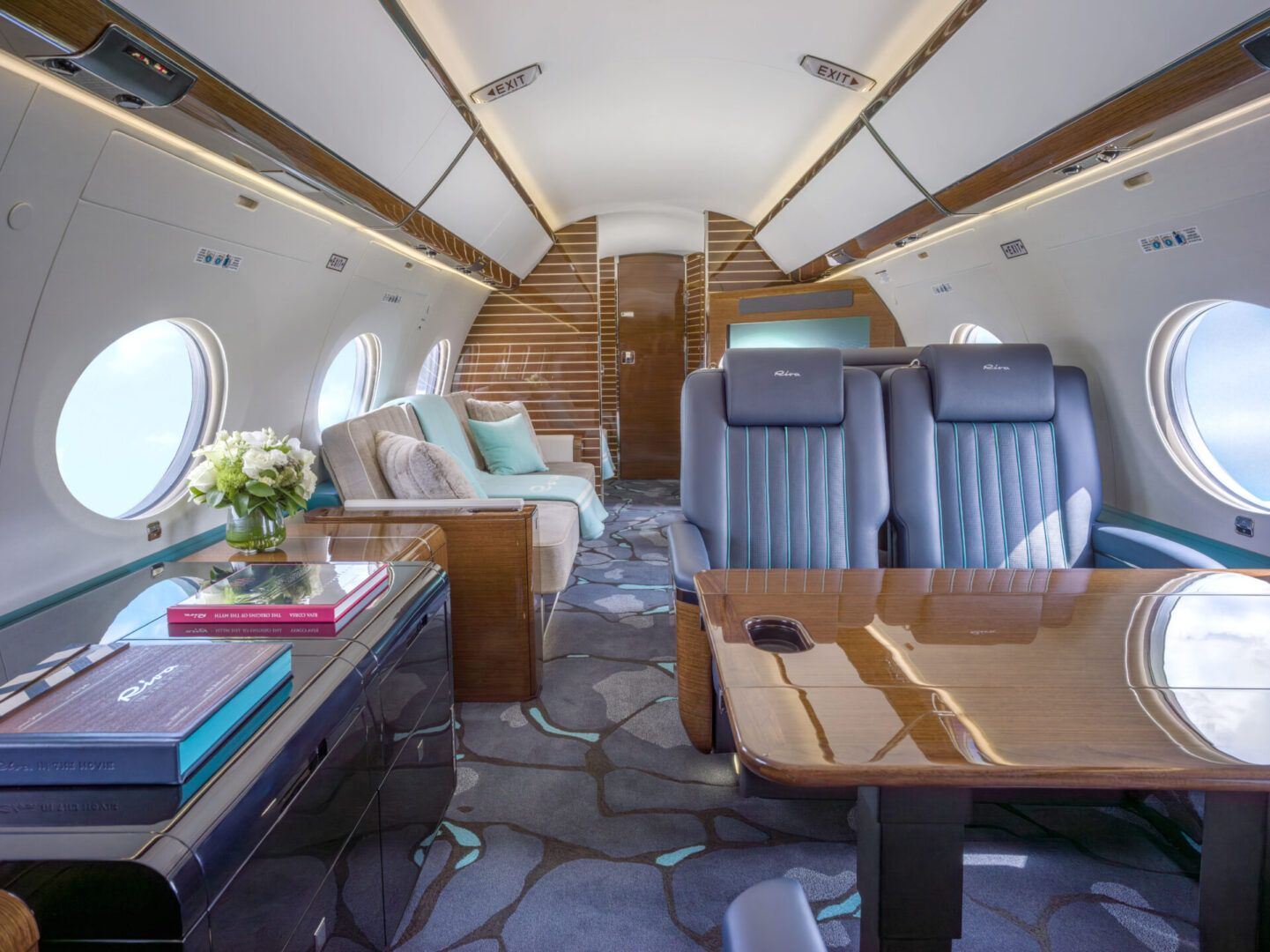 Flexjet and Ferretti Reveal Riva Volare Jet and Helicopter Interiors ...